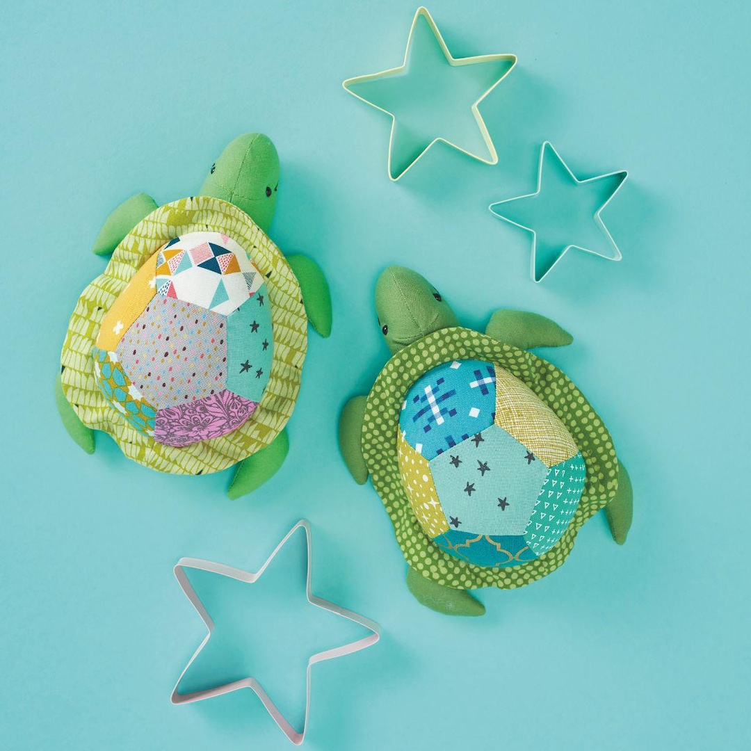 Turtle Toy Sewing Pattern: Soft Plushie With Patchwork Shell (PDF ...