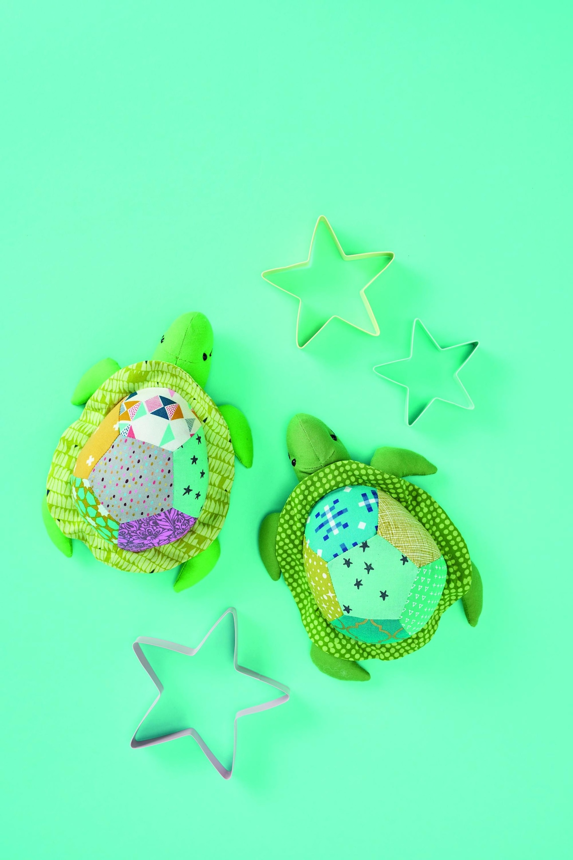 Turtle Toy Sewing Pattern: Soft Plushie With Patchwork Shell (PDF ...