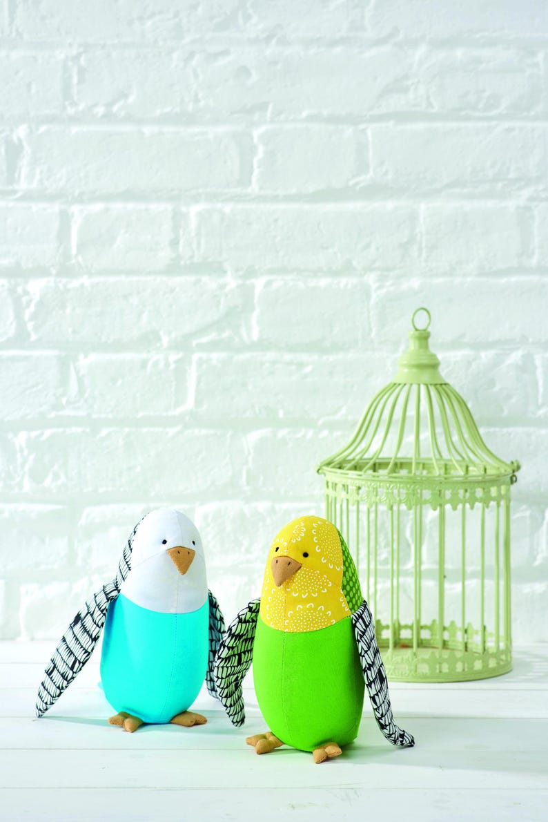 Budgie Plushie Sewing Pattern: Soft Toy Bird (PDF Pattern, Instant ...