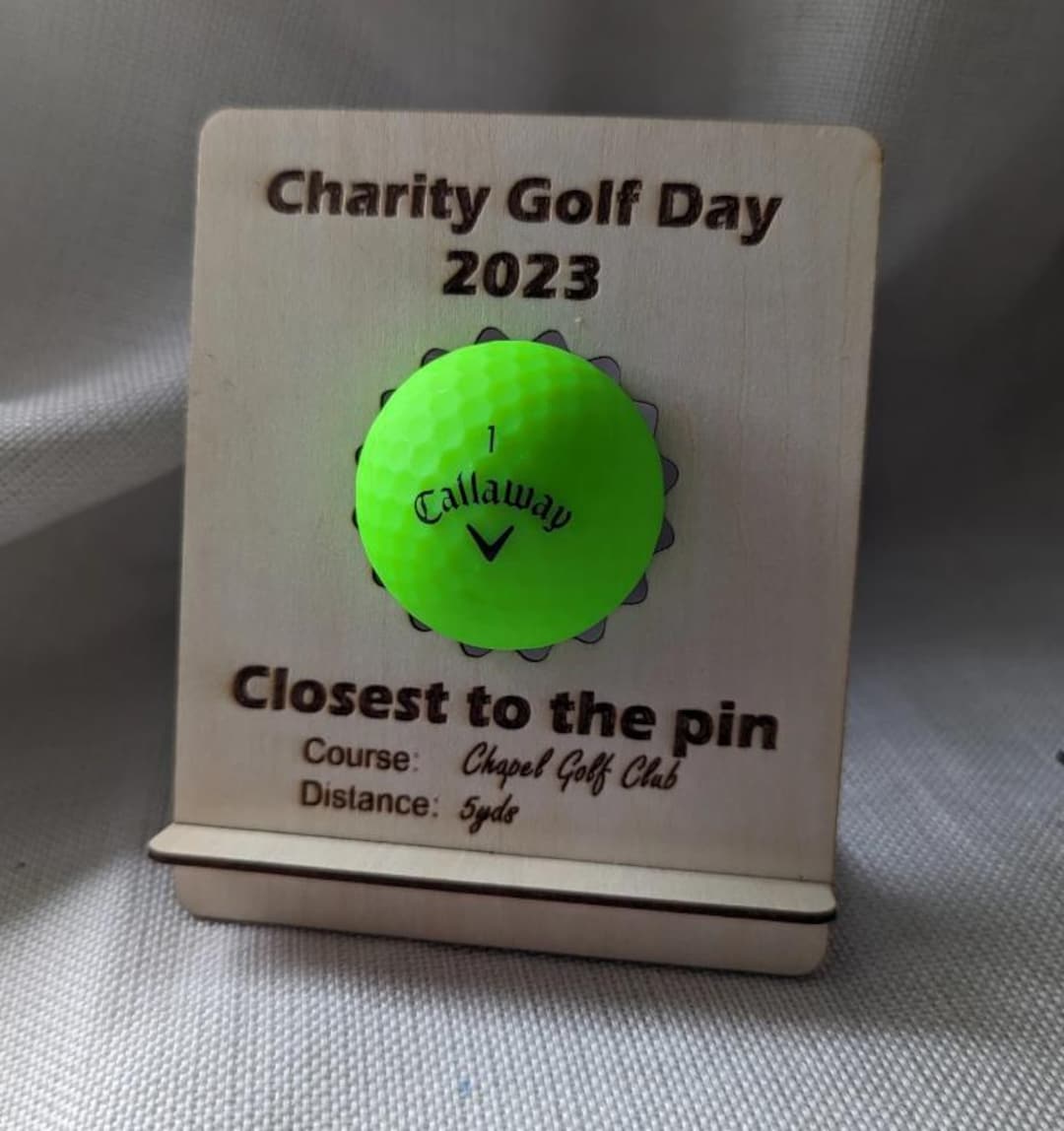 Custom Golf Ball Display Stand, Golf Awards Hole in One, Personalized ...