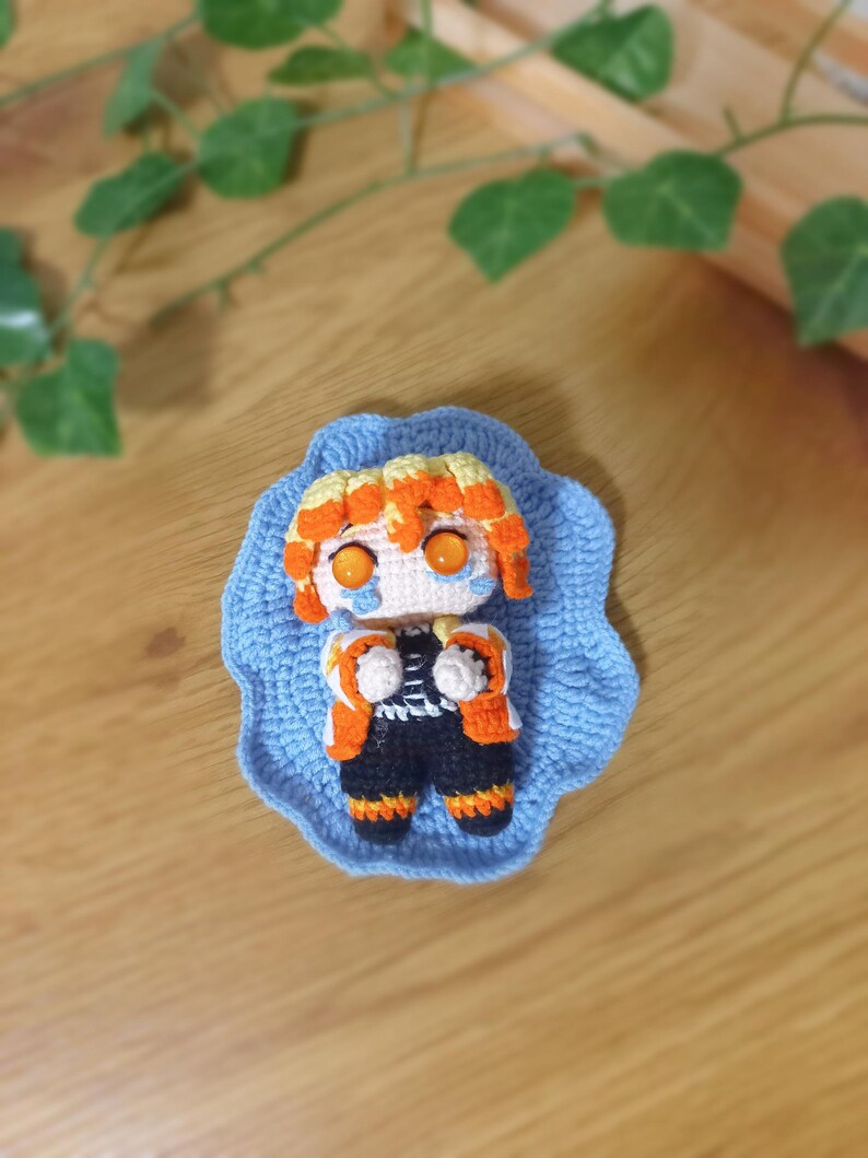 Zenitsu - Crochet Doll From Anime Kimetsu No Yaiba - Etsy