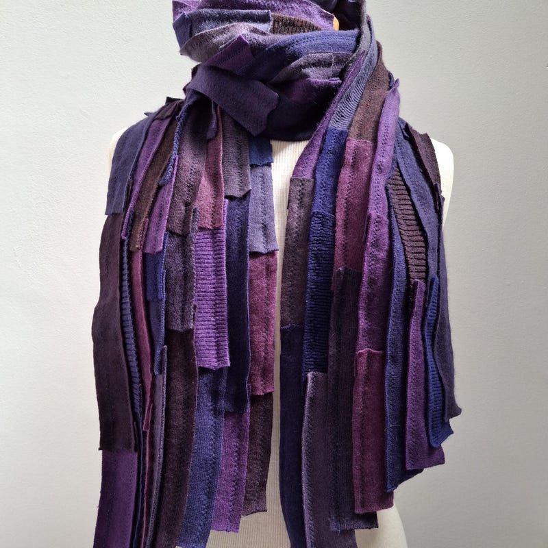 Upcycled Scarf - Etsy