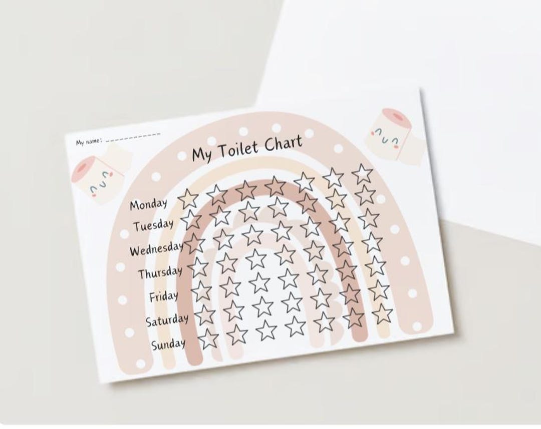 My Toilet Chart / Toilet Training Star Chart / Digital PDF Download - Etsy