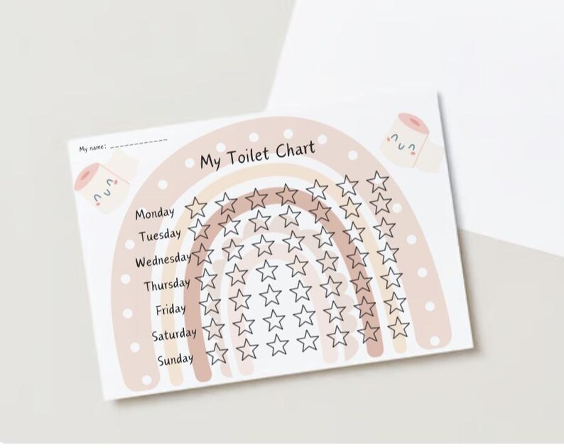 My Toilet Chart / Toilet Training Star Chart / Digital PDF Download - Etsy