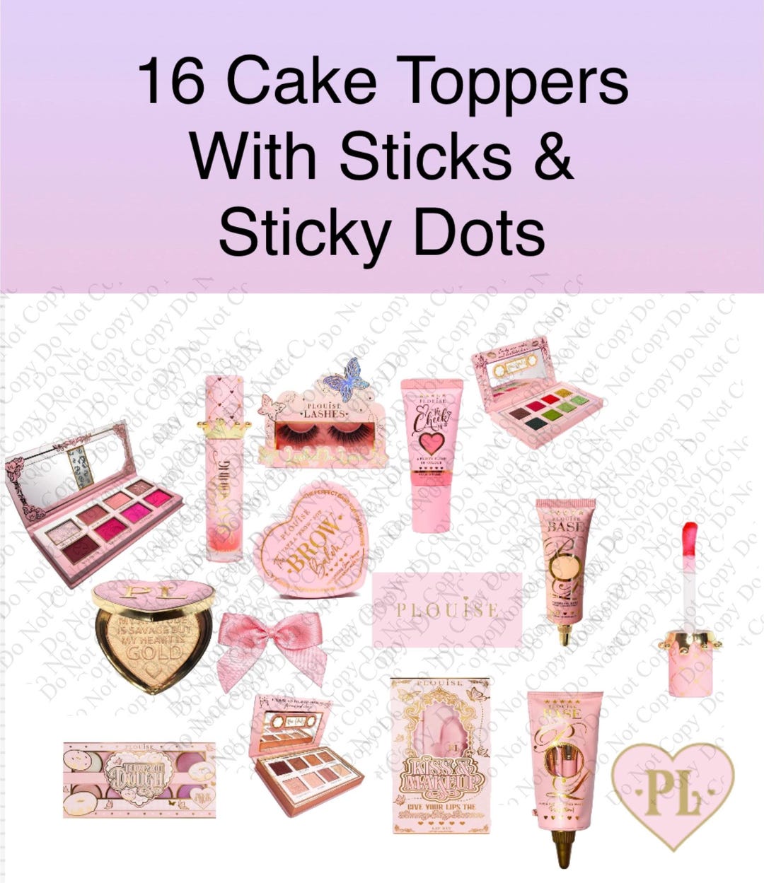 16 X Plouise Inspired Cake Toppers Cupcake Toppers Cake Decorations ...