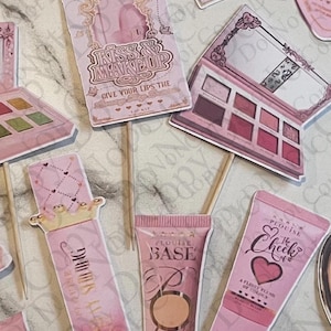 16 X Plouise Inspired Cake Toppers With Sticks and Sticky Dots for ...