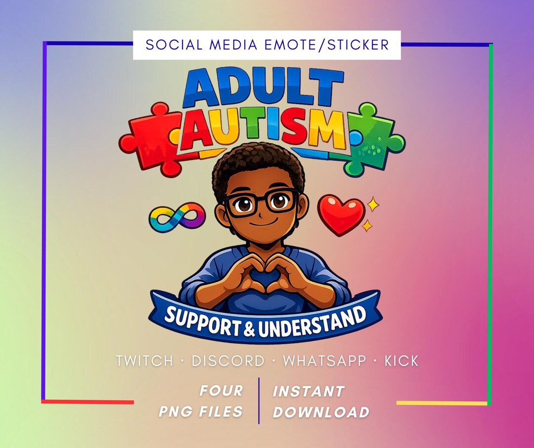 ADULT AUTISM EMOTE for Streaming on Twitch + Kick + Youtube + Tiktok ...