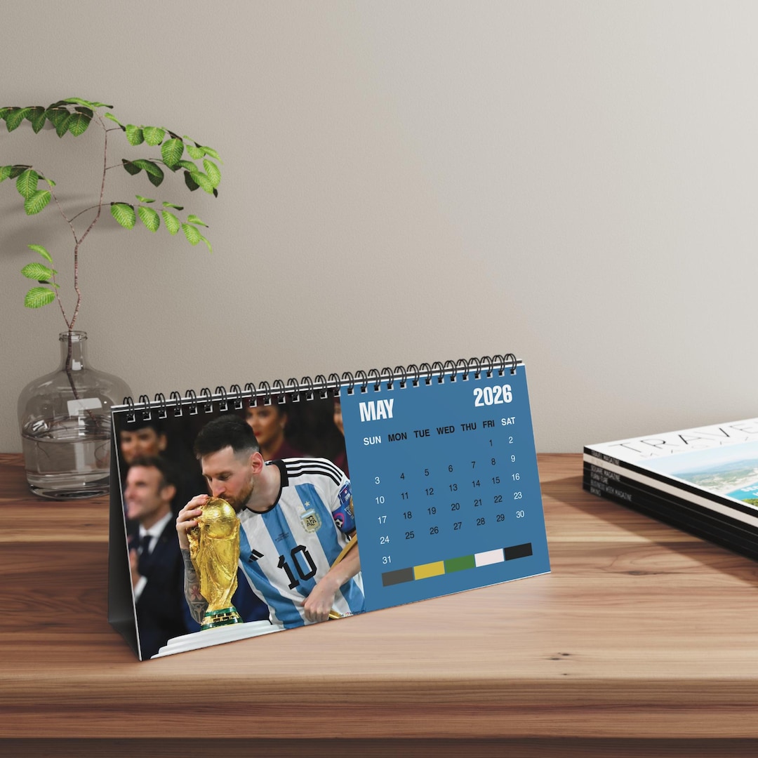 2026 Lionel Messi Desk Calendar | 2026 Desk Calendar | Lionel Messi ...