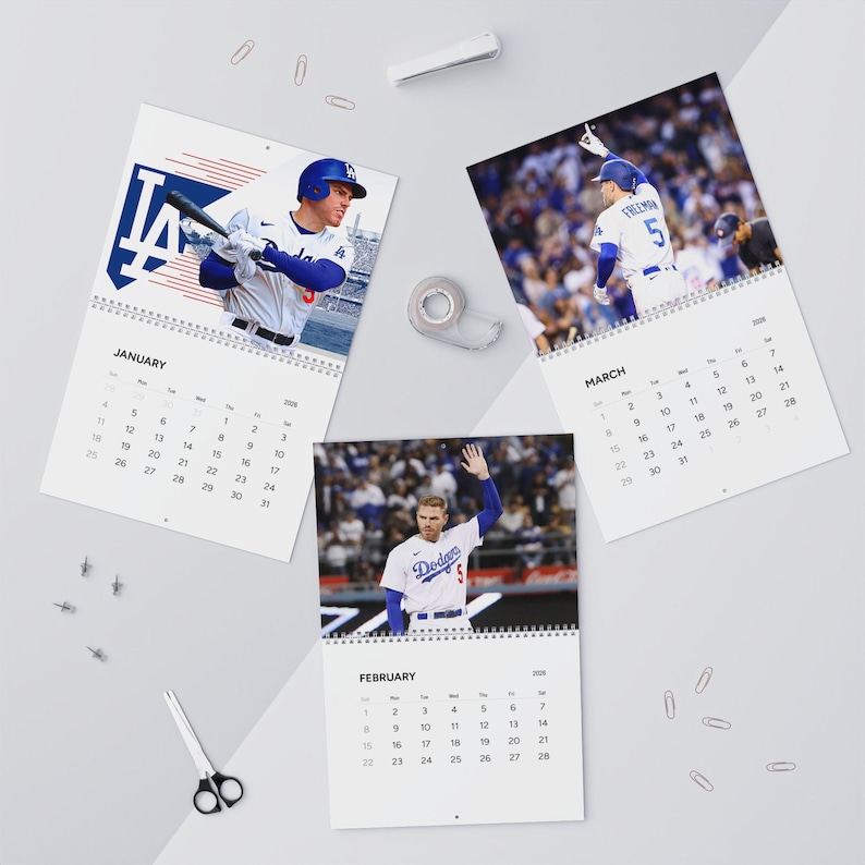 2026 Freddie Freeman Wall Calendar | 2026 Wall Calendar | Freddie ...