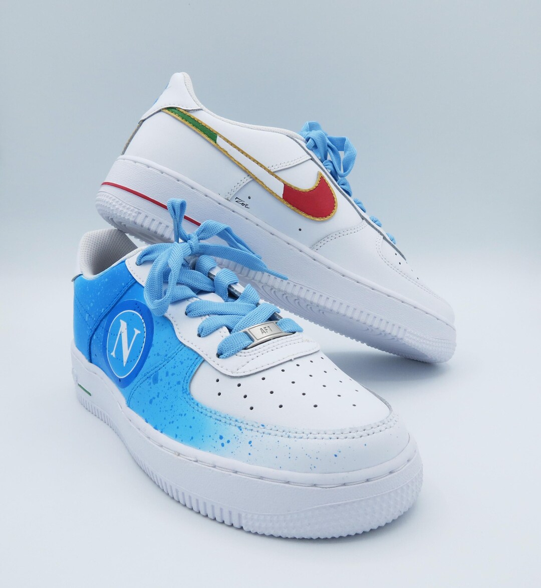 Nike Air Force 1 Kids/boys/mens Custom NAPLES SHIELD - Etsy