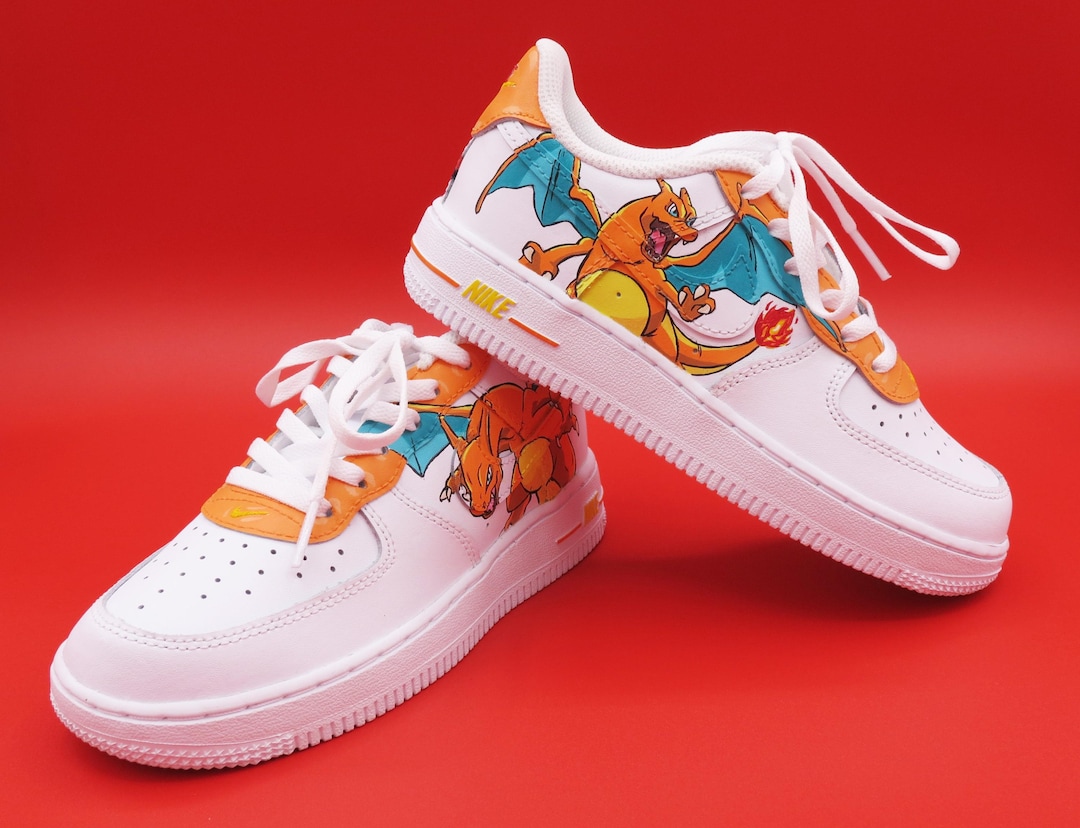 Nike Air Force 1 Kids/boys CHARIZARD Custom - Etsy