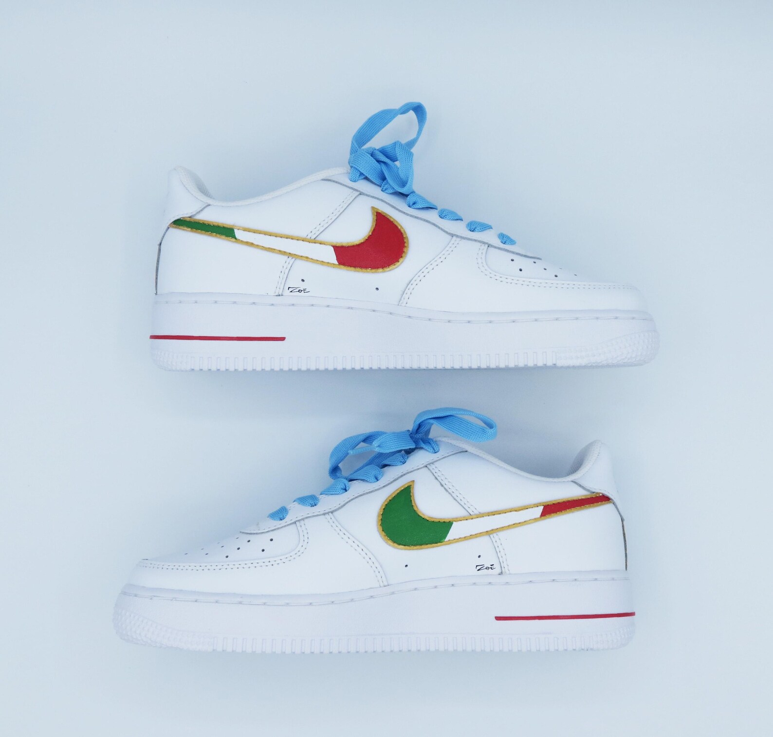 Nike Air Force 1 Kids/boys/mens Custom NAPLES SHIELD - Etsy