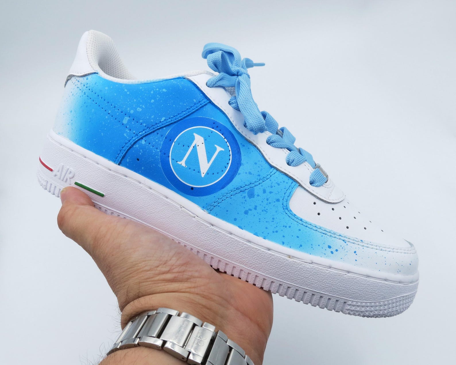 Nike Air Force 1 Kids/boys/mens Custom NAPLES SHIELD - Etsy