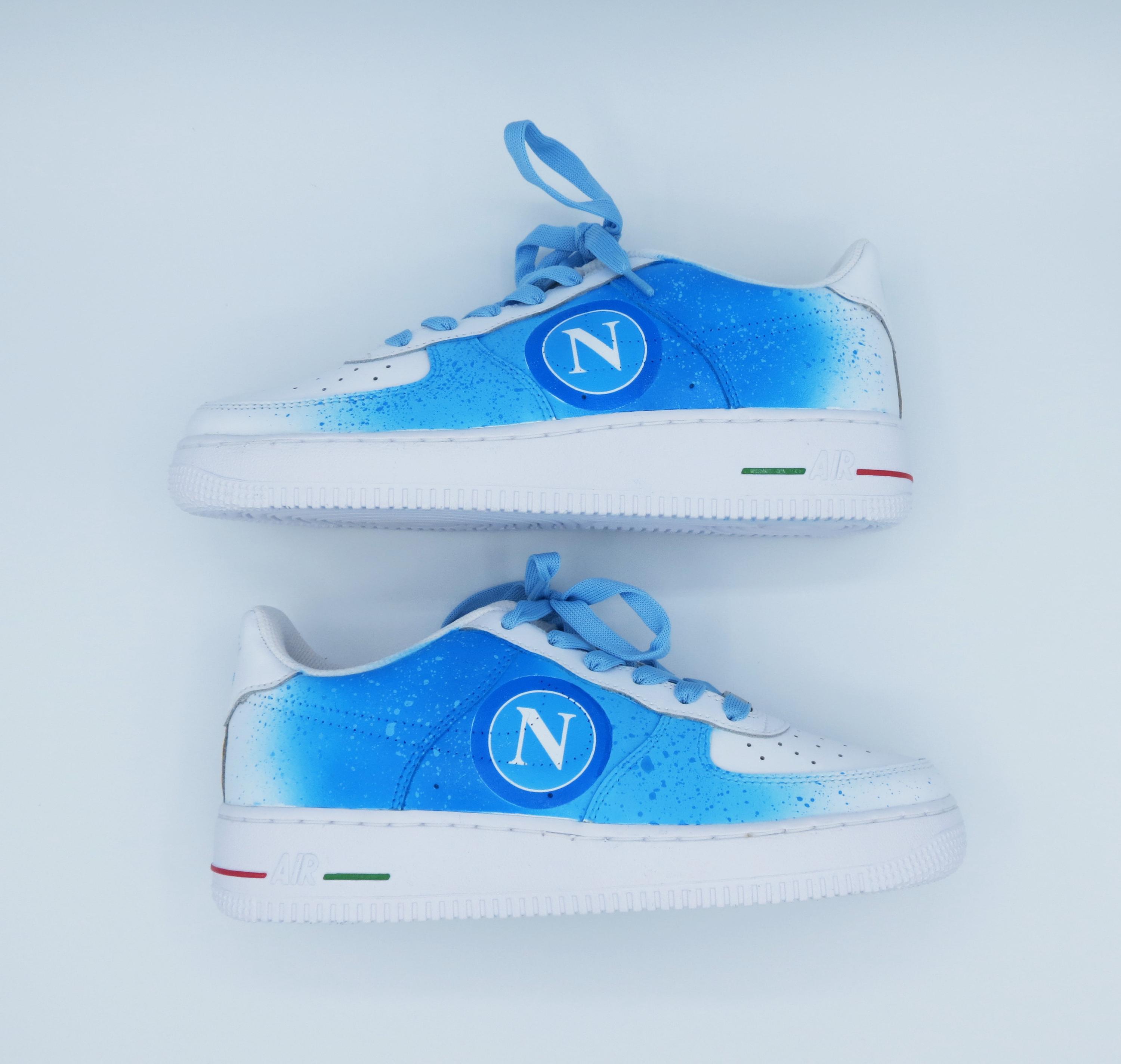 Nike Air Force 1 Kids/boys/mens Custom NAPLES SHIELD - Etsy