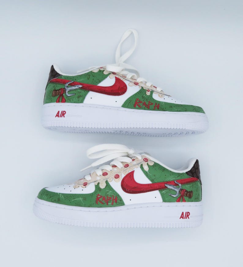 Nike Air Force 1 Kids/boys Personalized NINJA TURTLES (write in the ...