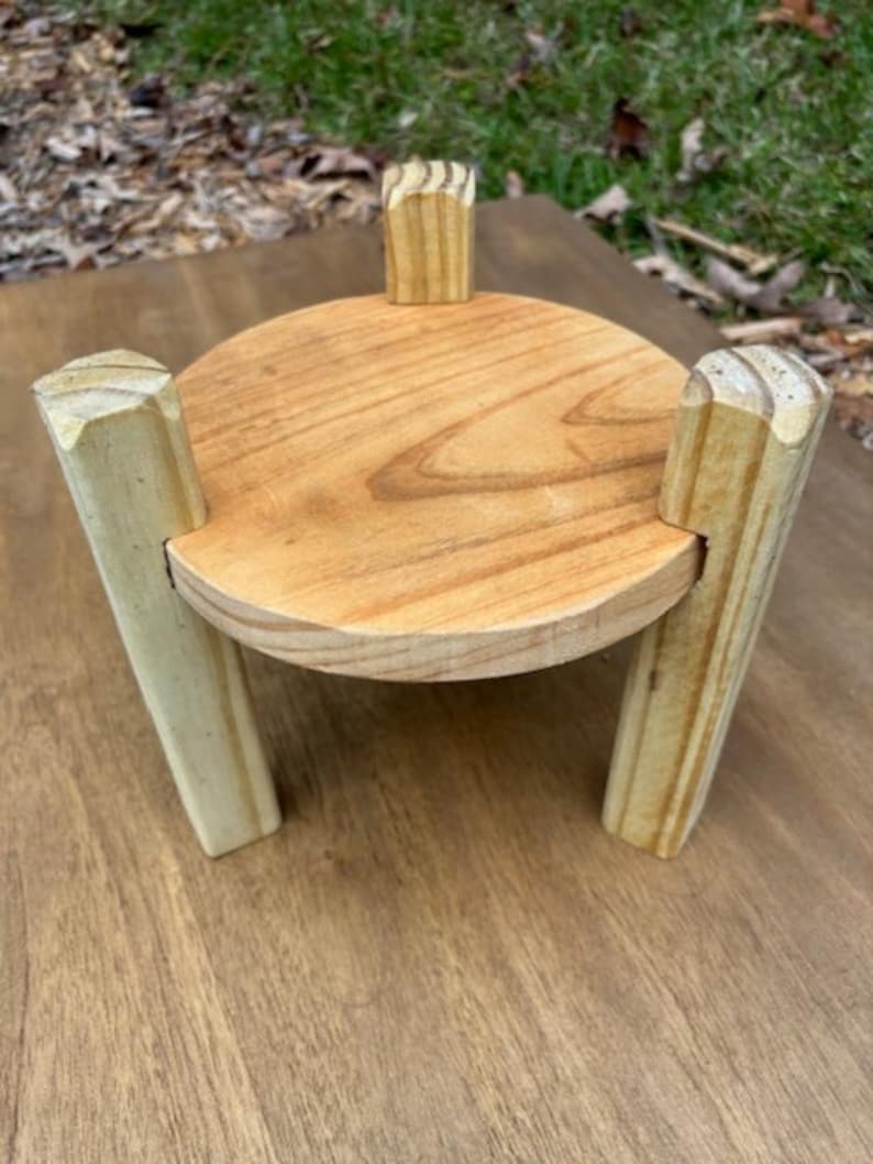 Natural Wood Plant Stand - Etsy