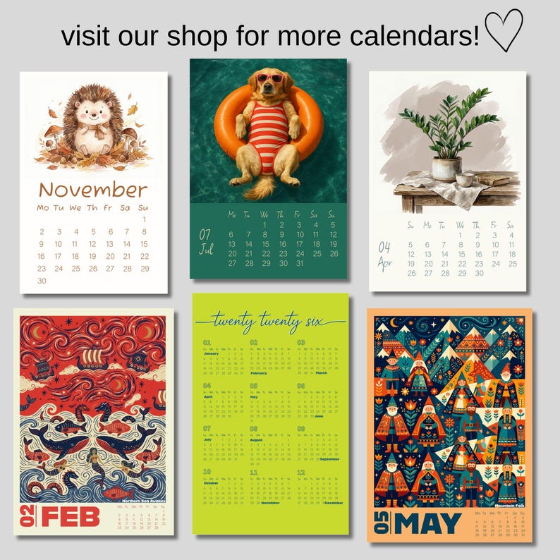 It's a Women World - 2026 Mini Desk Calendar With Oil-painting Style ...