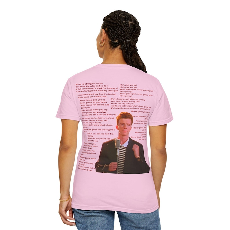 Rick Astley "rick Roll" Never Gonna Give You up | Front/back Lyrics and ...
