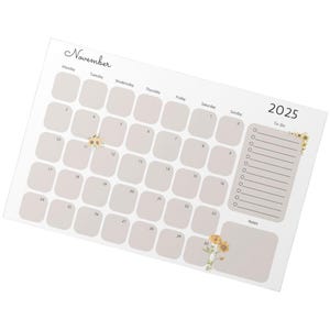 2025 Printable Monthly Calendar - Rustic Charm - Etsy