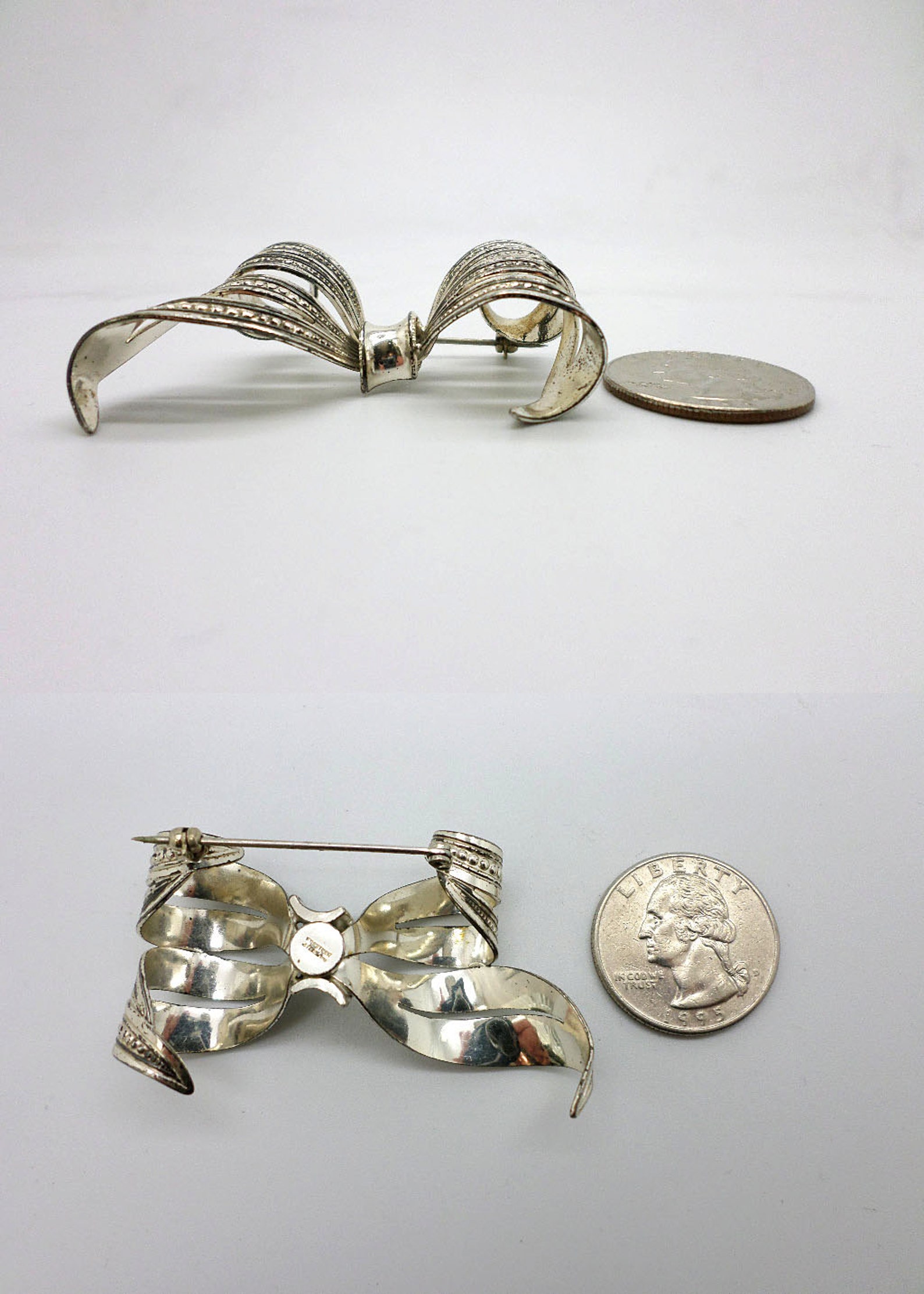 Vintage Sterling Silver Forstner Bow Pin Brooch Great Gift - Etsy