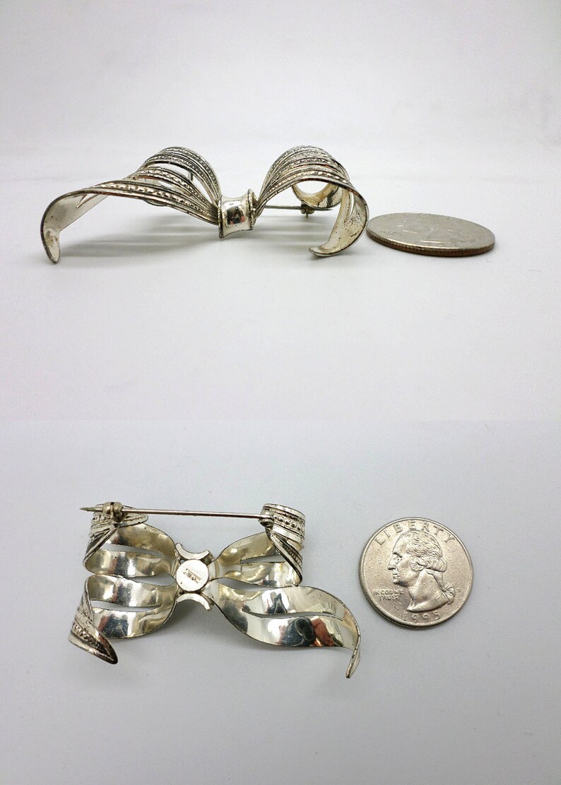 Vintage Sterling Silver Forstner Bow Pin Brooch Great Gift - Etsy