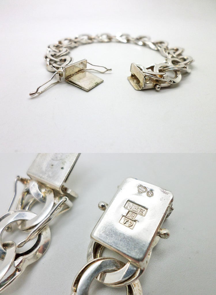 SALE Vintage Swedish Sterling Silver Bracelet Hallmarked Nils-Eric ...