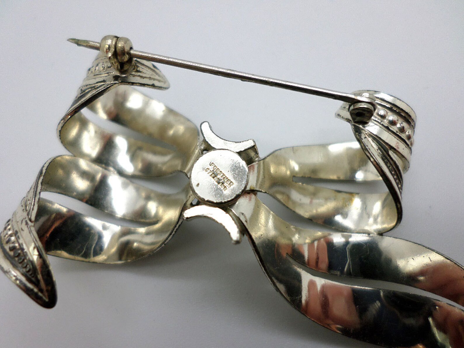 Vintage Sterling Silver Forstner Bow Pin Brooch Great Gift - Etsy