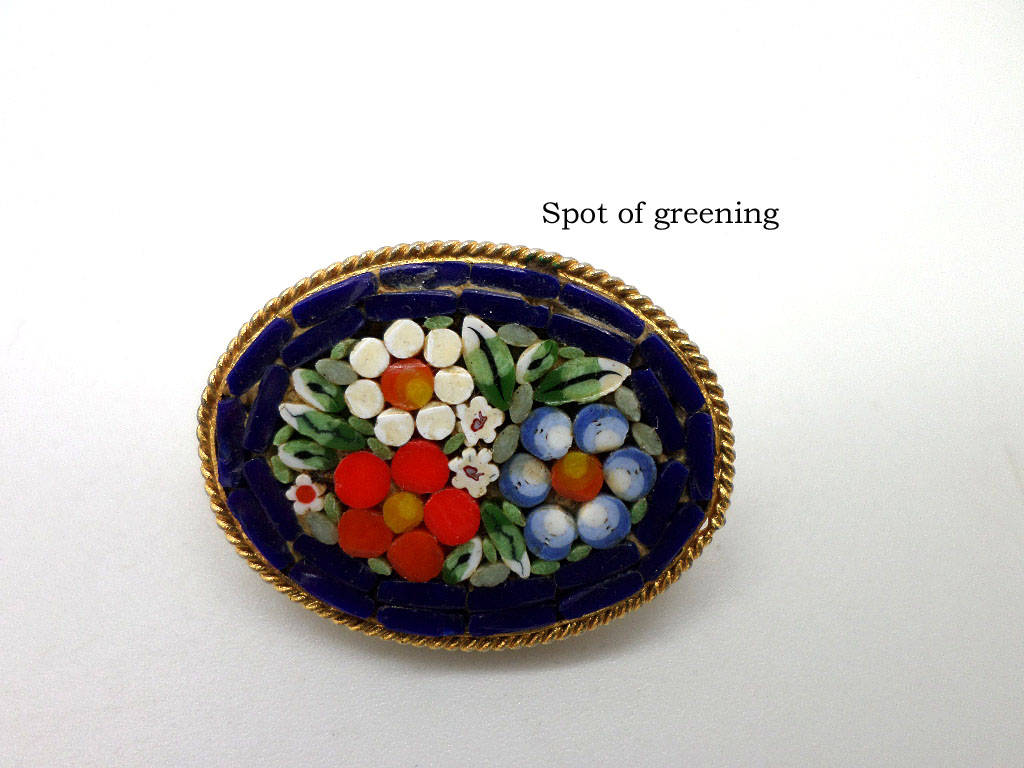Vintage Micro Mosaic Pin Blues Reds Greens Gift Wrapped - Etsy Denmark