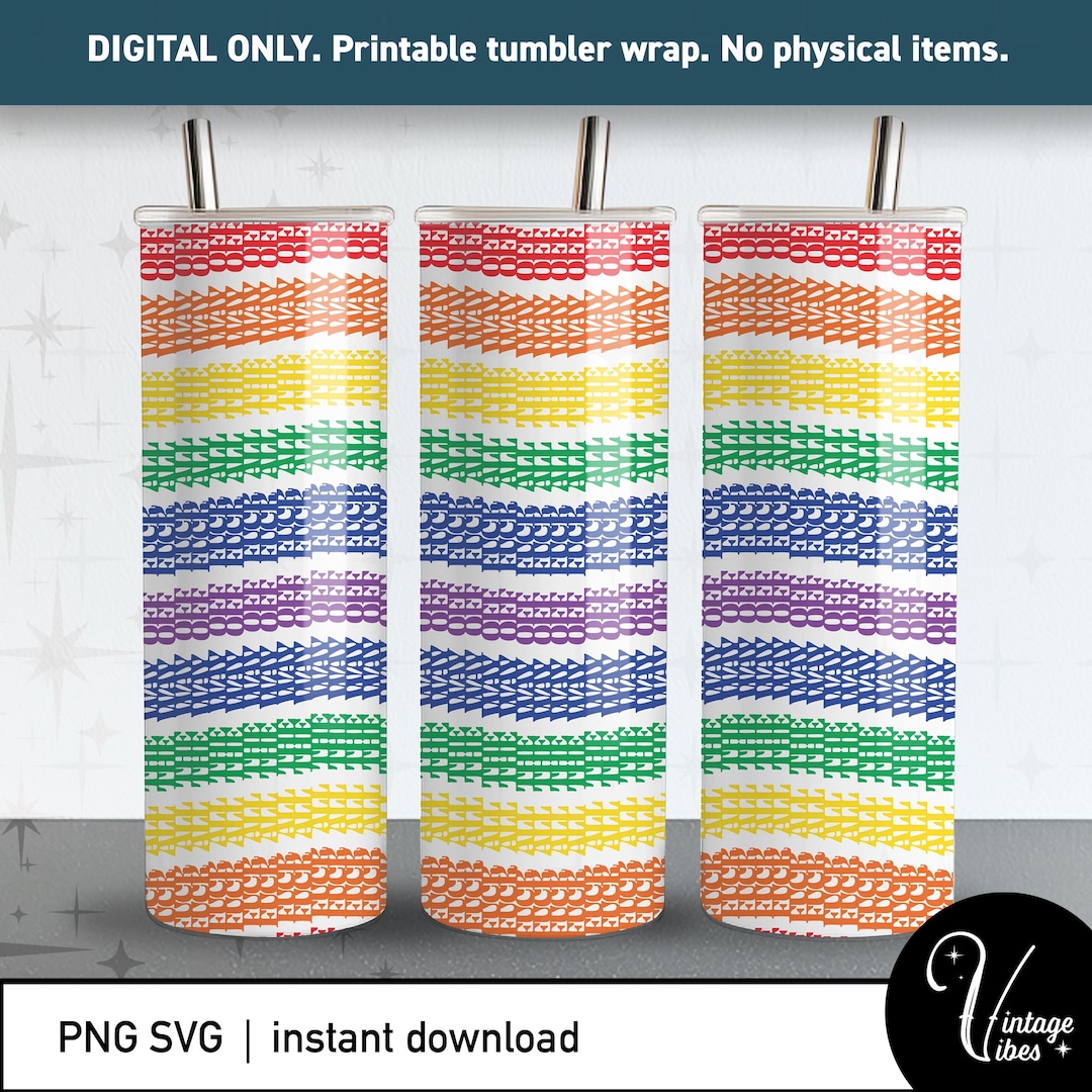 Hidden Swear Tumbler Wrap F*ck All the Way off Design Rainbow 20oz ...