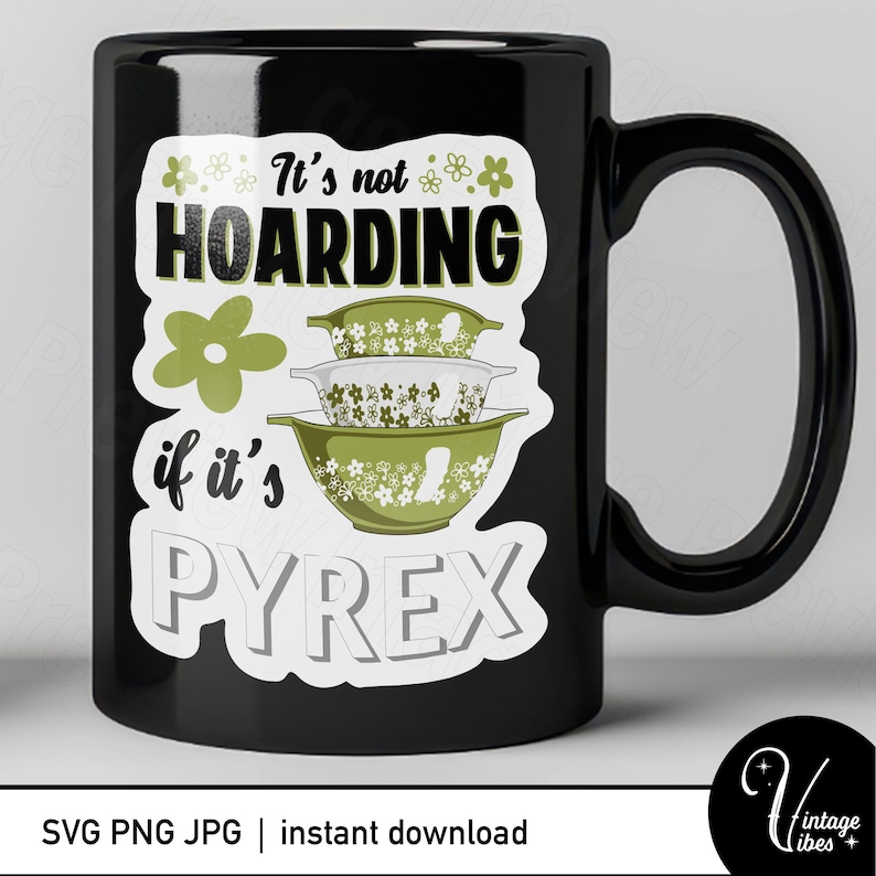 Retro “it's Not Hoarding If It's Pyrex” Spring Blossom Pattern Inspired ...