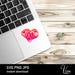 Print and Cut, Cut File, Sticker. Retro Groovy Love Heart 60s ...
