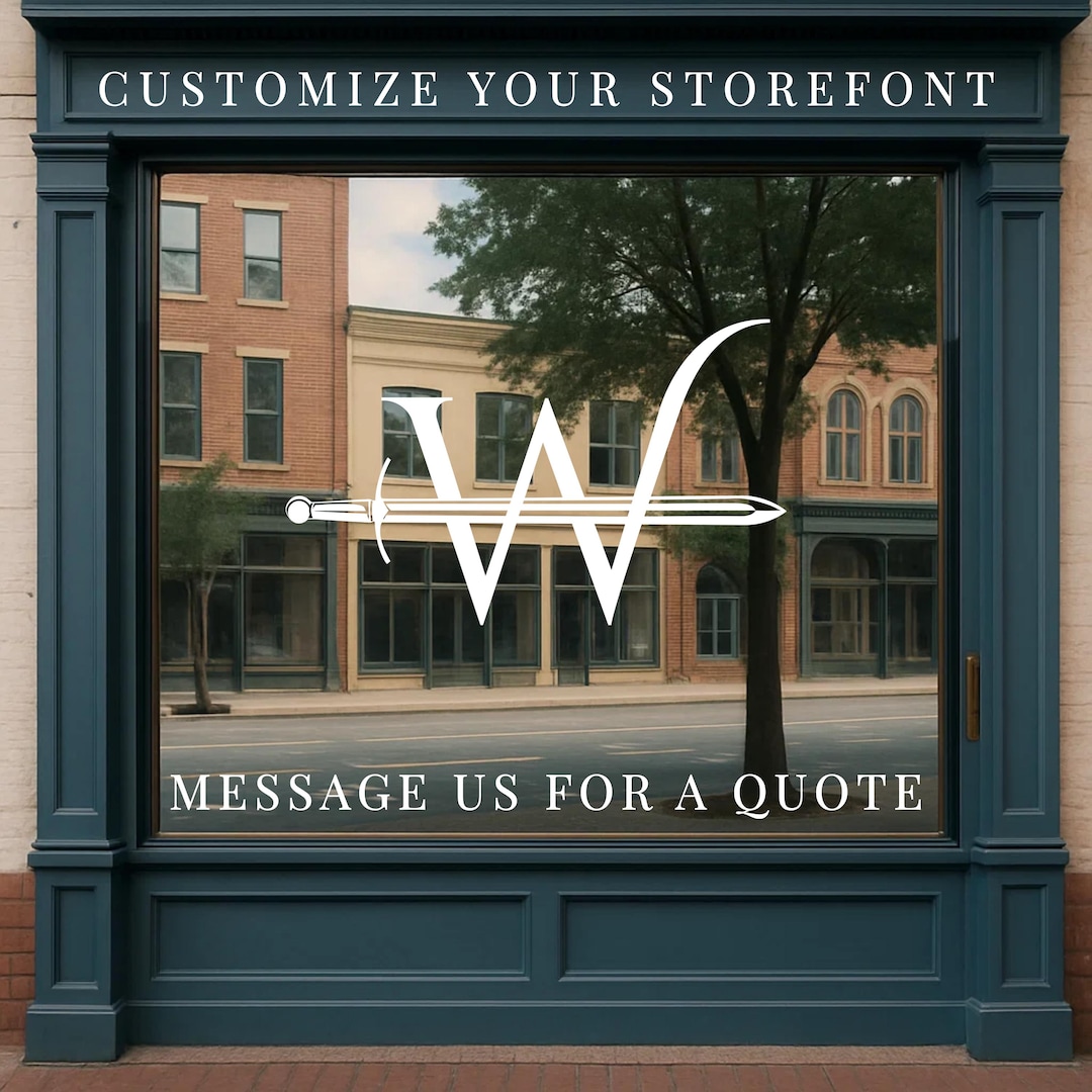 Window Decals | Storefront Stickers - Window or Door Large Vinyl ...
