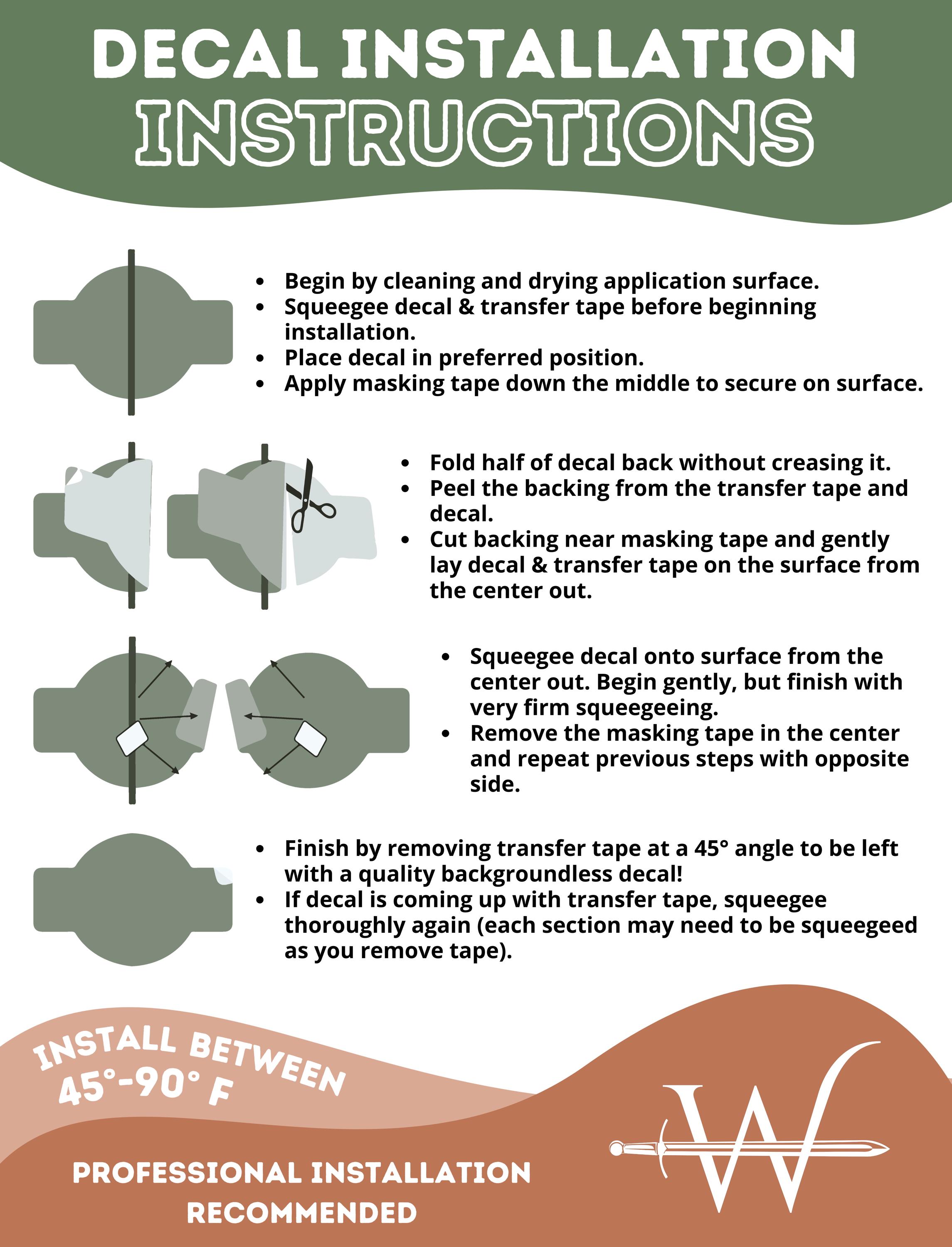 Customizable Car Window Decal | Your Company Name or Logo - Truck ...