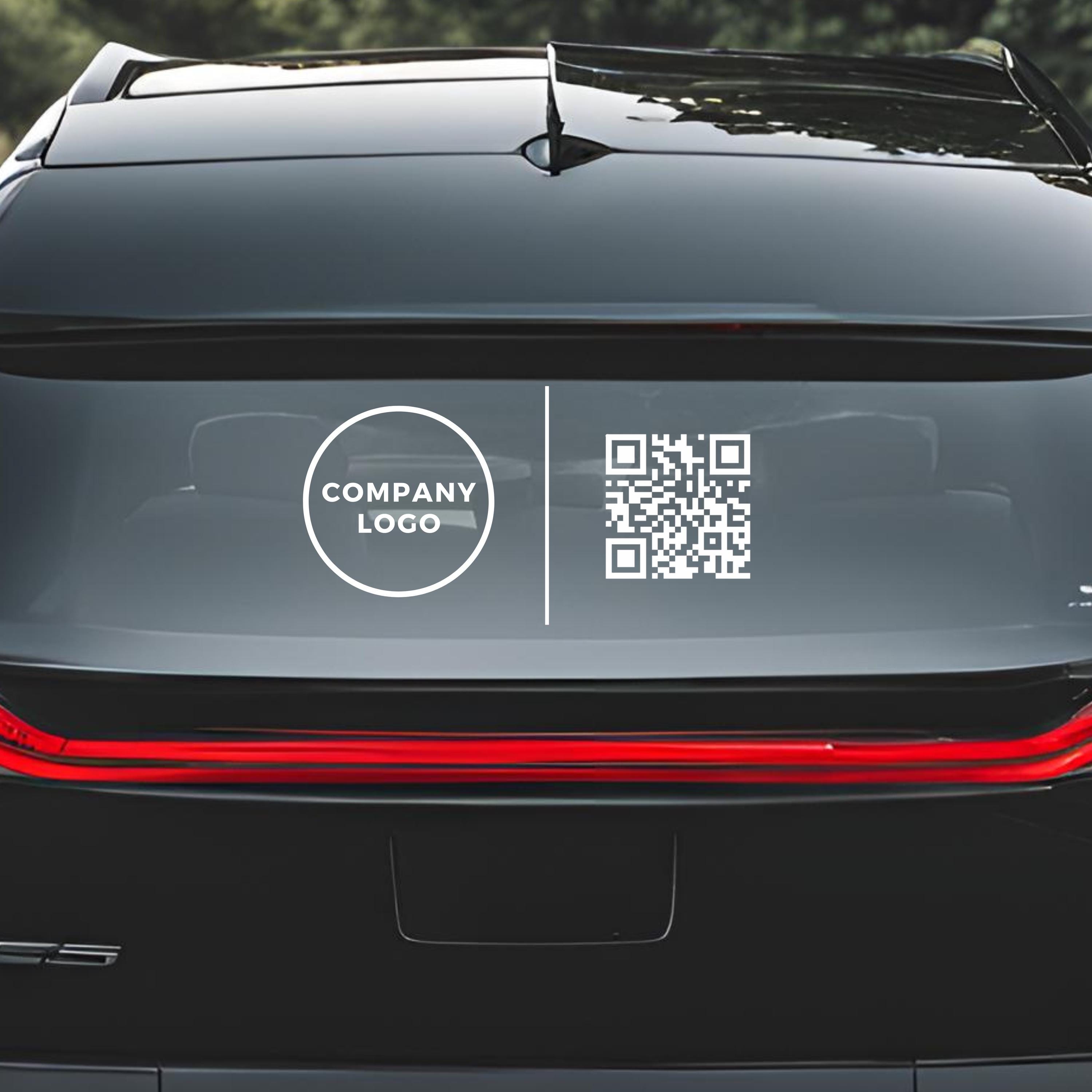 Customizable Car Window Decal | Your Company Name or Logo - Truck ...