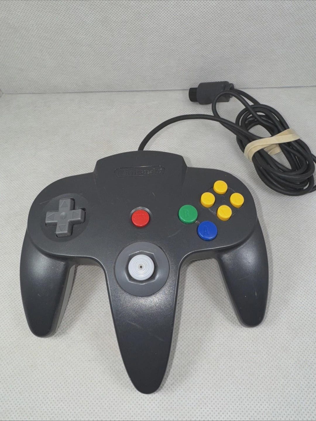 Official Nintendo 64 Controller AUTHENTIC OEM N64 NUS-005 Black / Gray ...