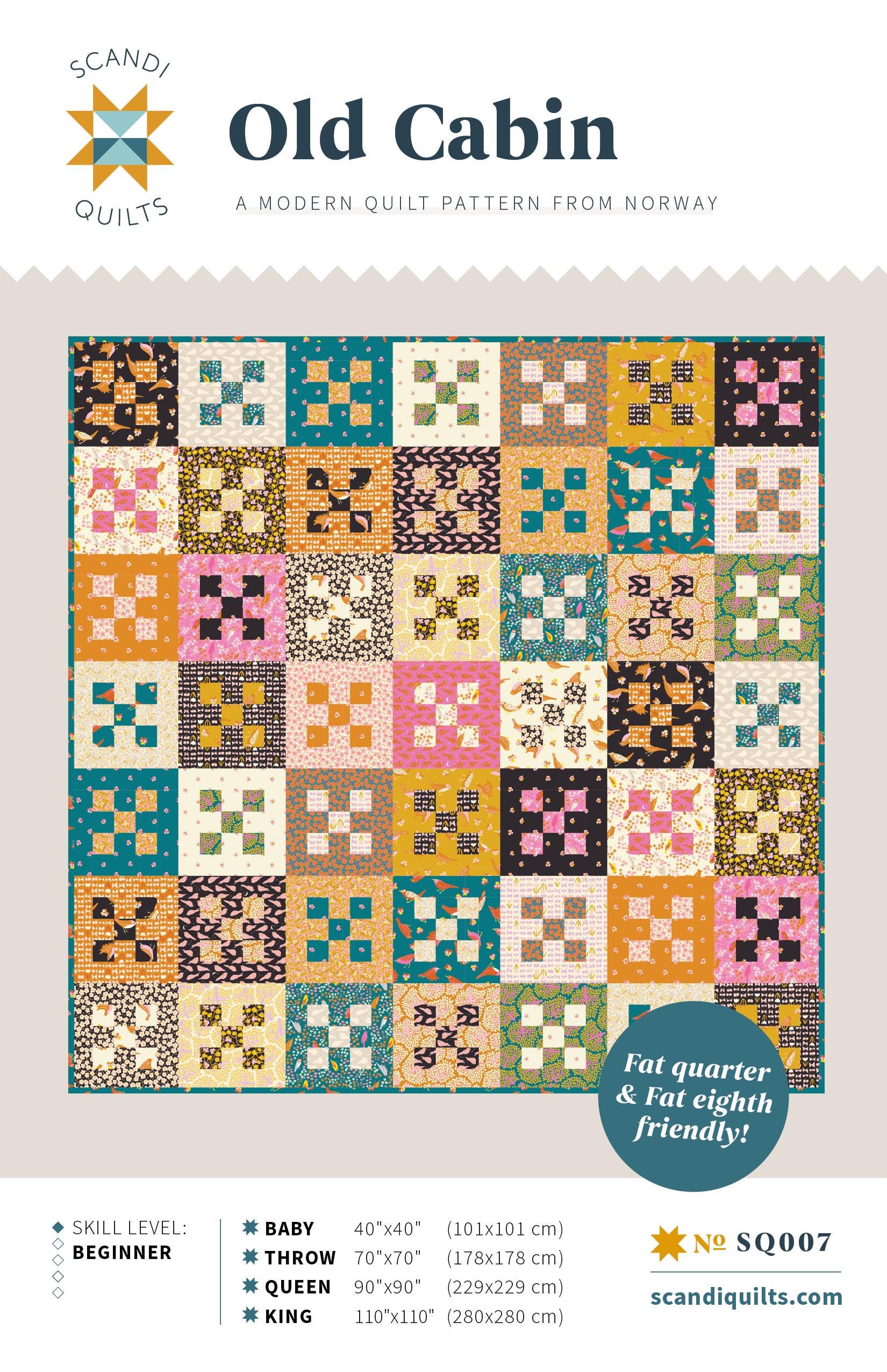 Old Cabin Scandinavian Quilt Pattern - Etsy