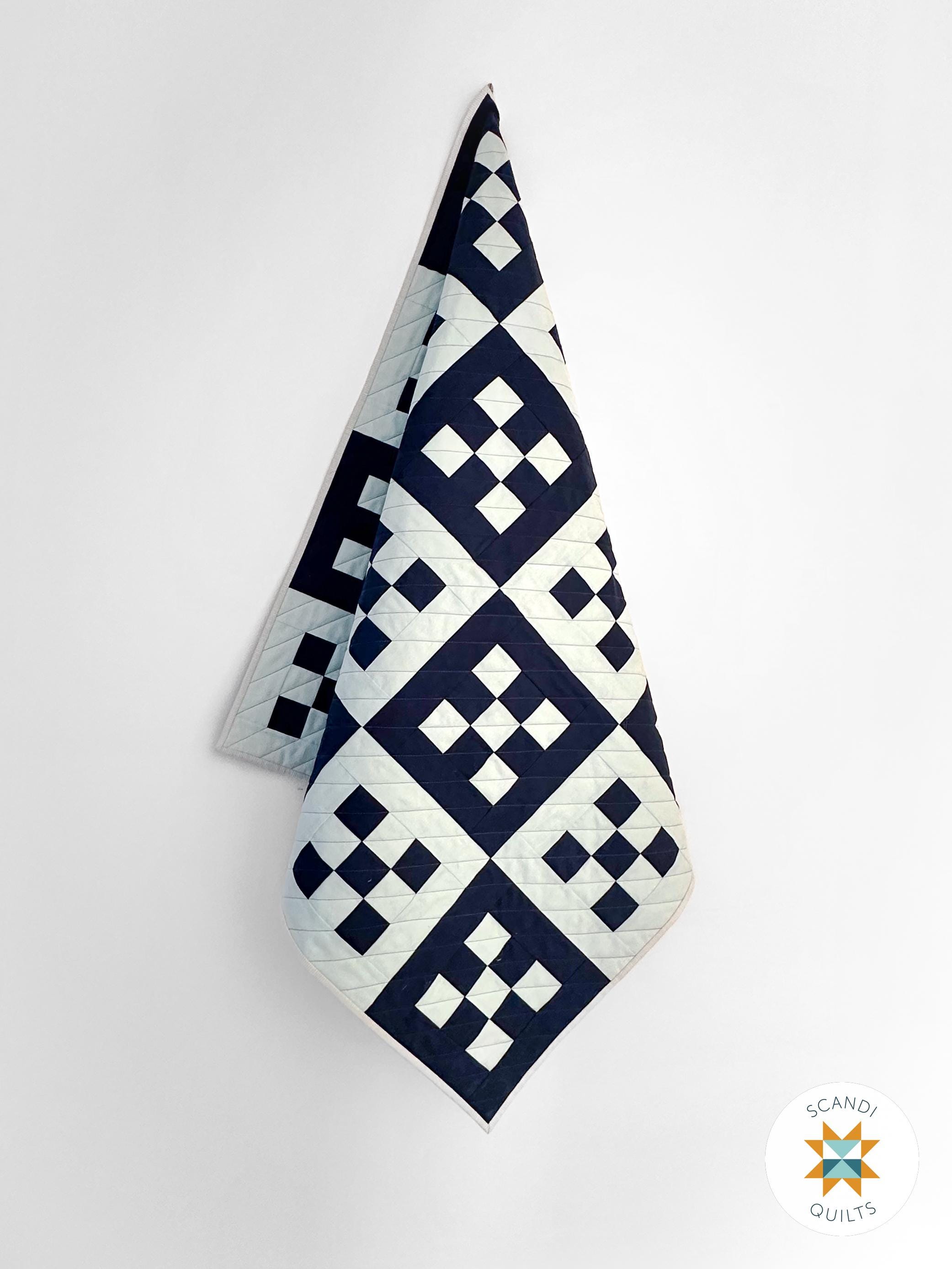 Old Cabin Scandinavian Quilt Pattern - Etsy