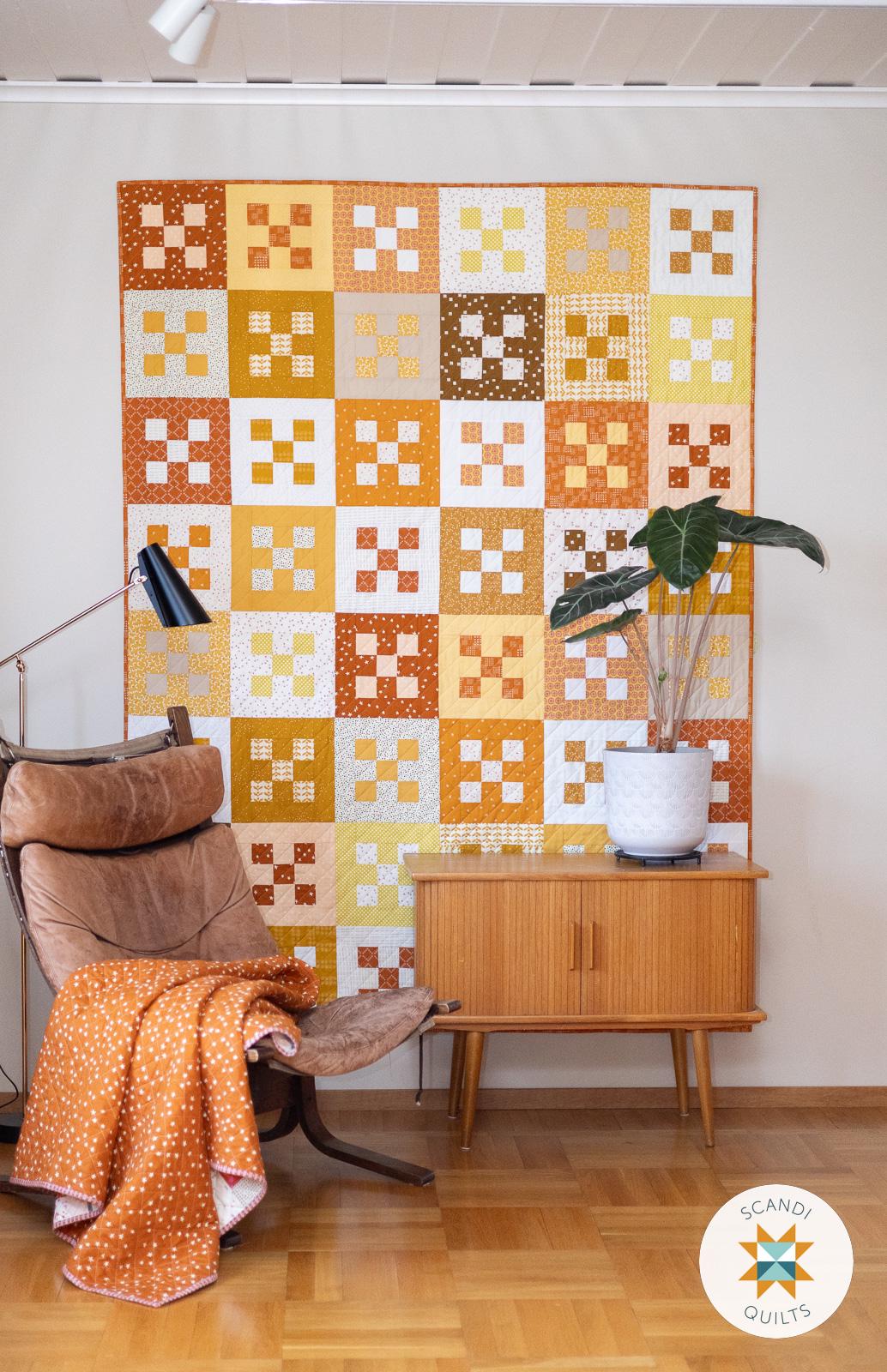 Old Cabin Scandinavian Quilt Pattern - Etsy