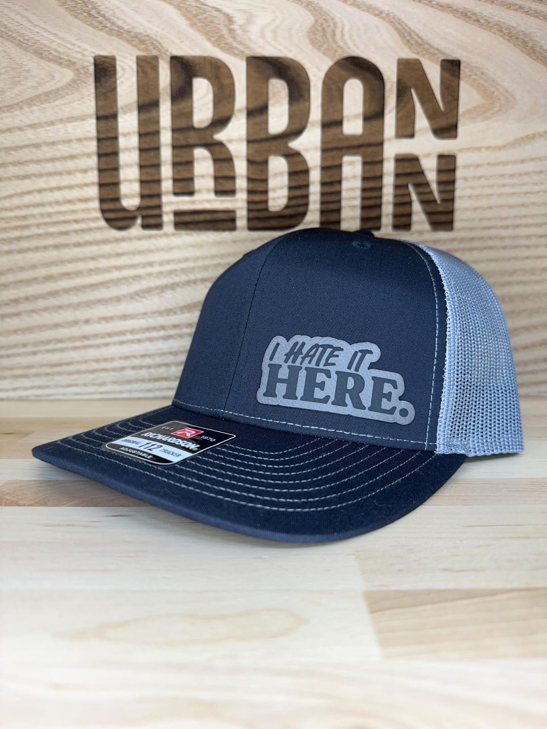 I Hate It Here Trucker Style, Evolve Ponytail, Flexfit, Flat Bill Hat - Etsy