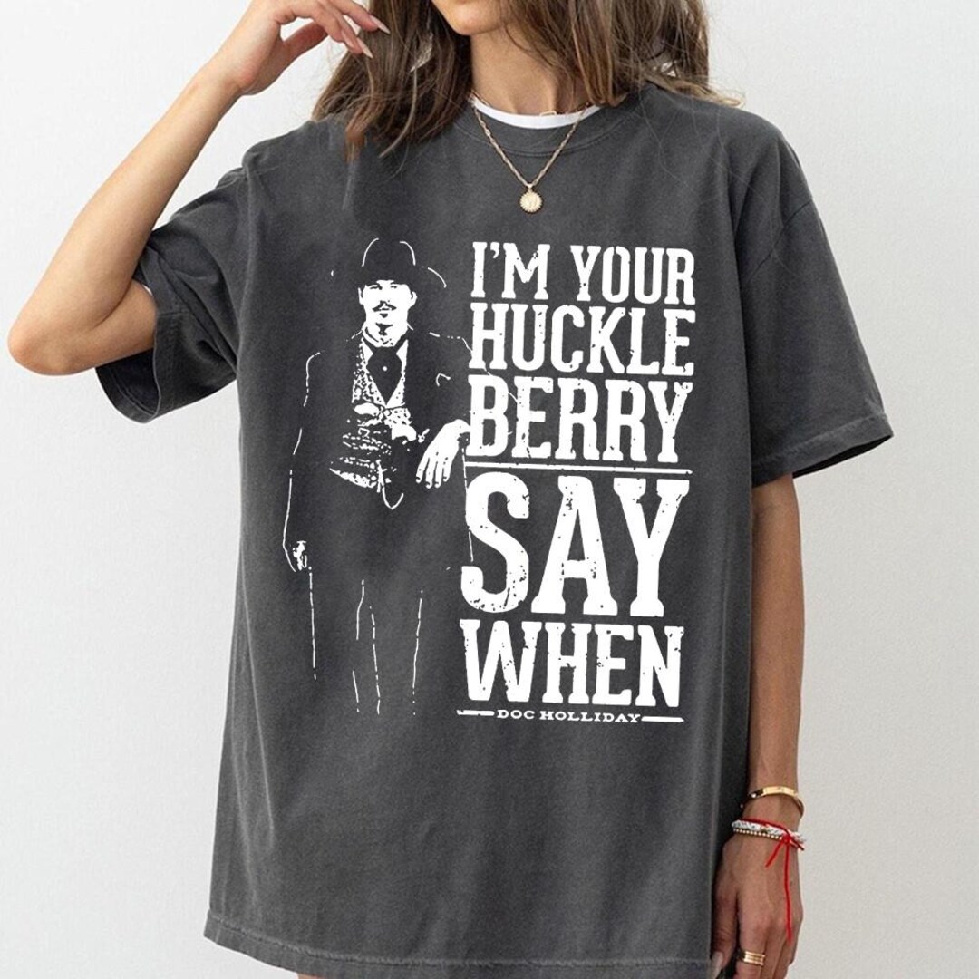 Comfort Colors I'm Your Huckleberry Val Kilmer Shirt, Vintage 90s Val ...