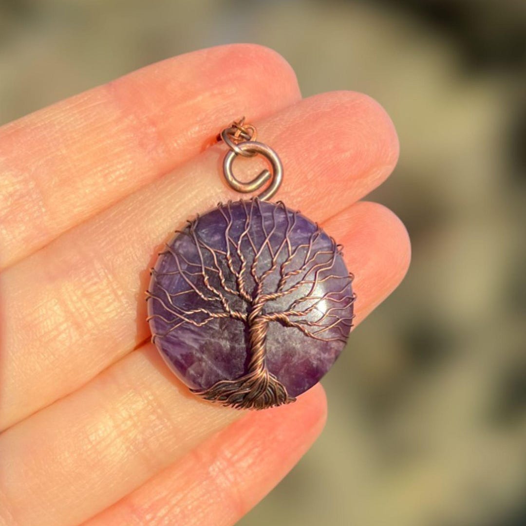 Amethyst 6th Wedding Anniversary Gift for Wife, Tree of Life Steel ...