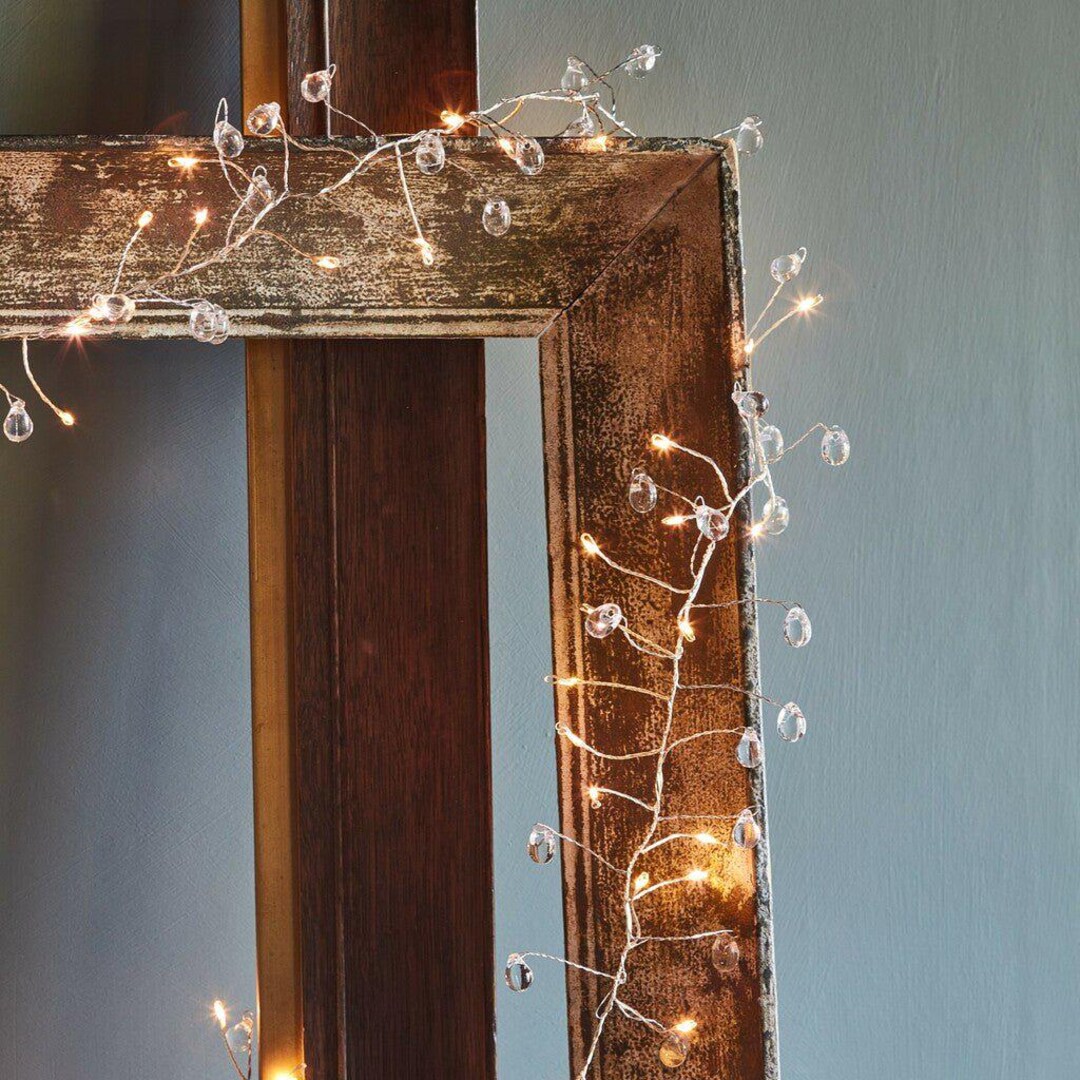Crystal Fairy Lights | Home Decor Garland String Lights Battery Powered ...