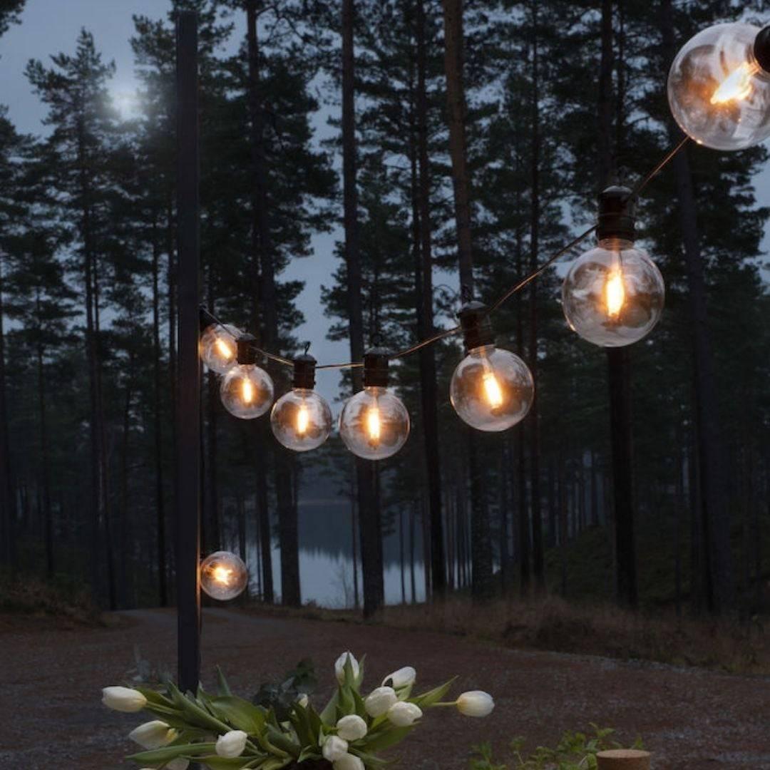 10m Large Globe Connectable Festoon Lights | Garden Lights - Etsy