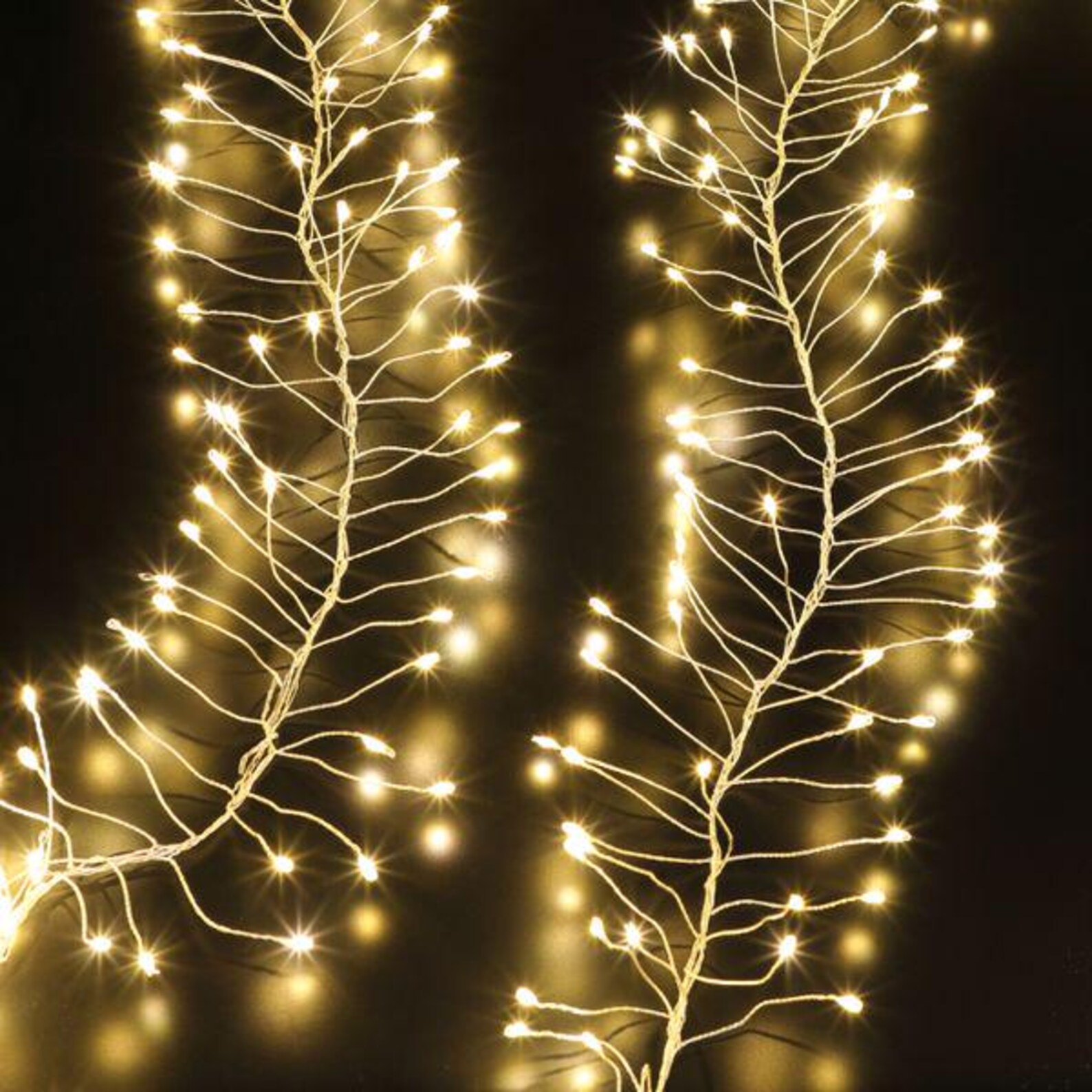 Silver Cluster Fairy Lights | Home Decor Garland String Lights - Etsy