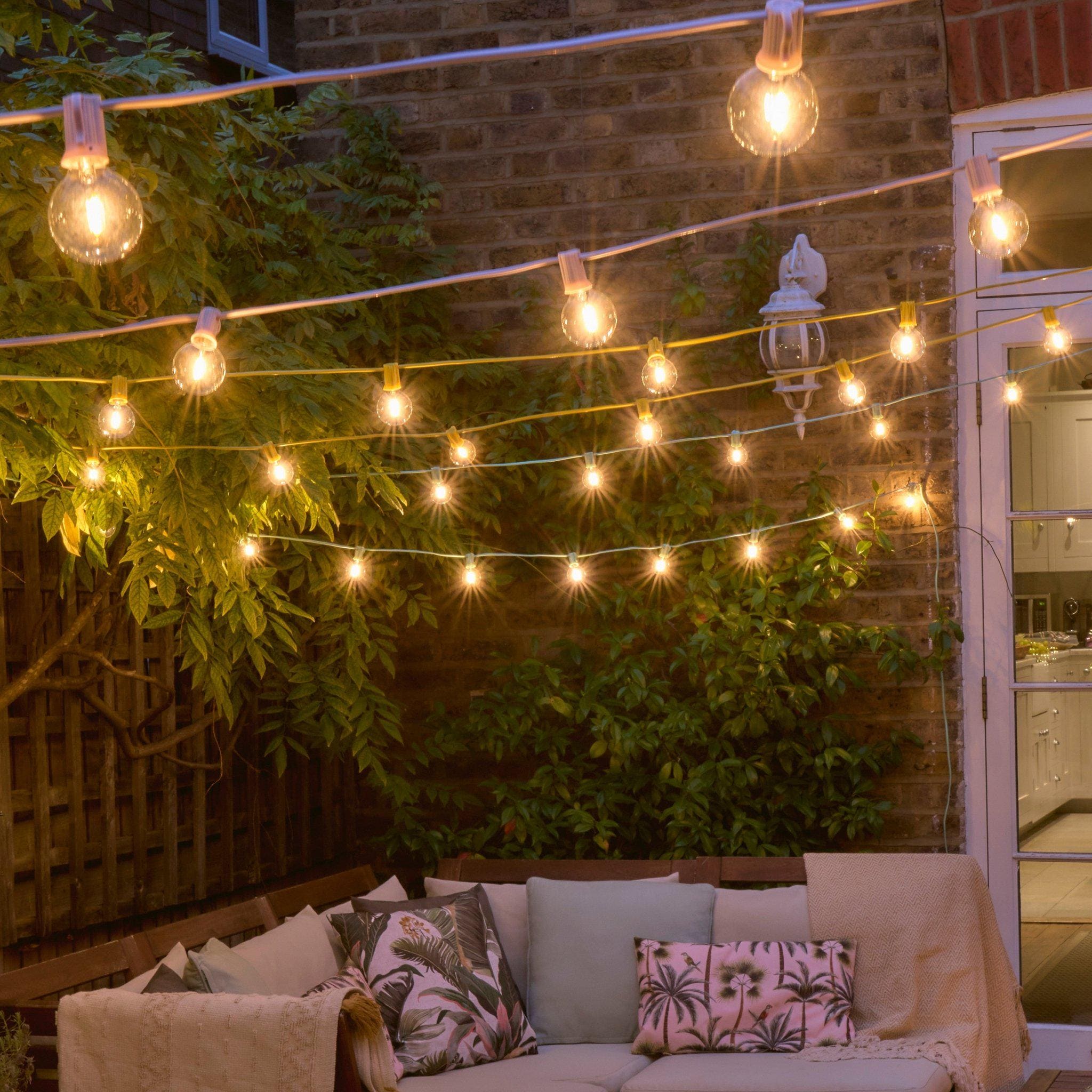 Colourful Festoon Lights | Garden Outdoor Lighting Idea - Etsy