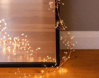 Silver Cluster Fairy Lights | Home Decor Garland String Lights - Etsy