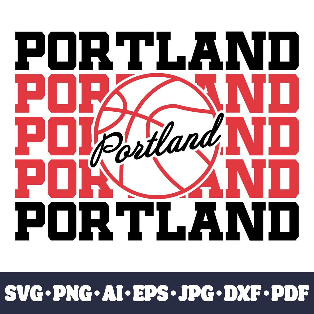 Portland Basketball Team SVG Cricut Cut File. City PNG Clipart ...