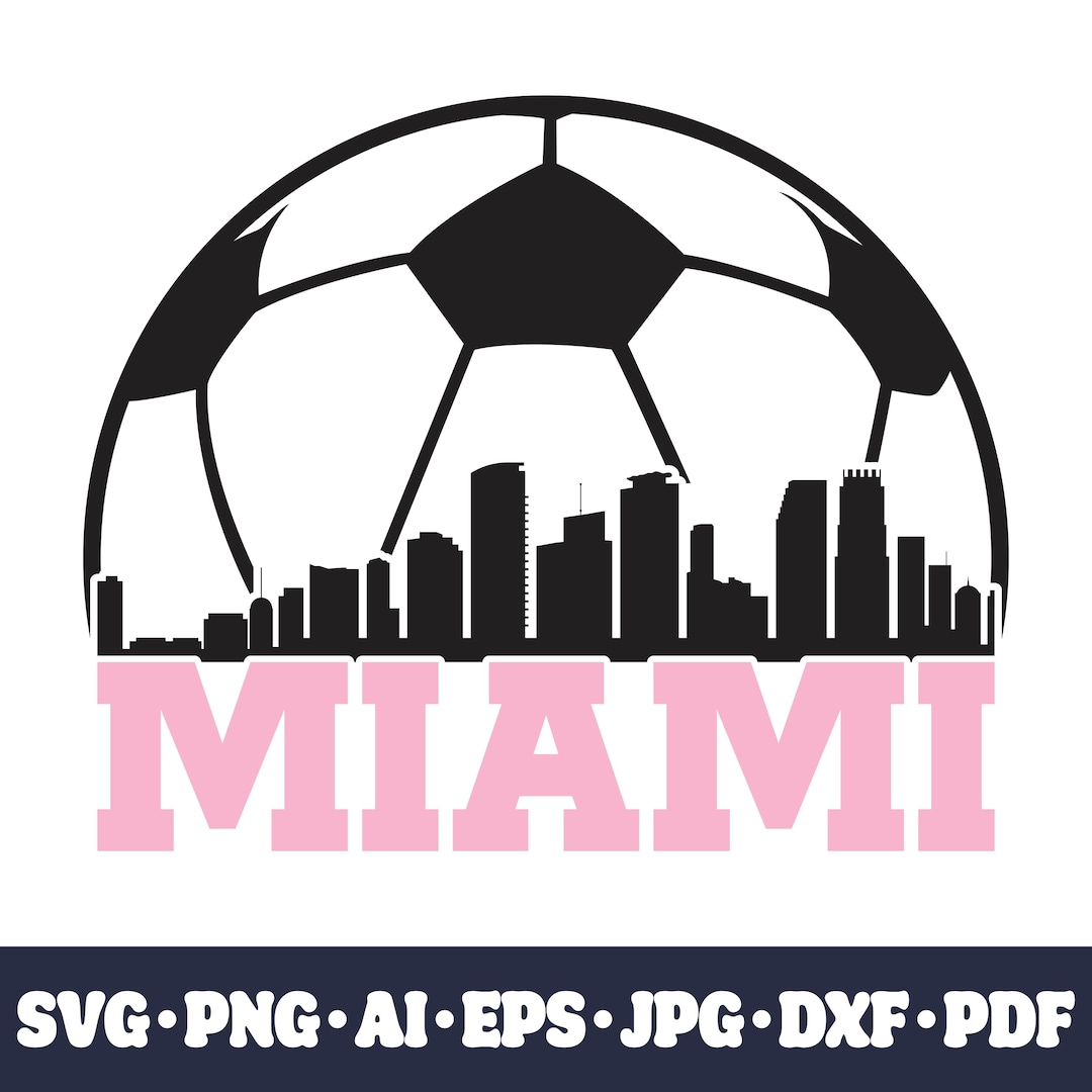 Miami Soccer Team SVG Cricut Cut File. City PNG Clipart. Silhouette ...
