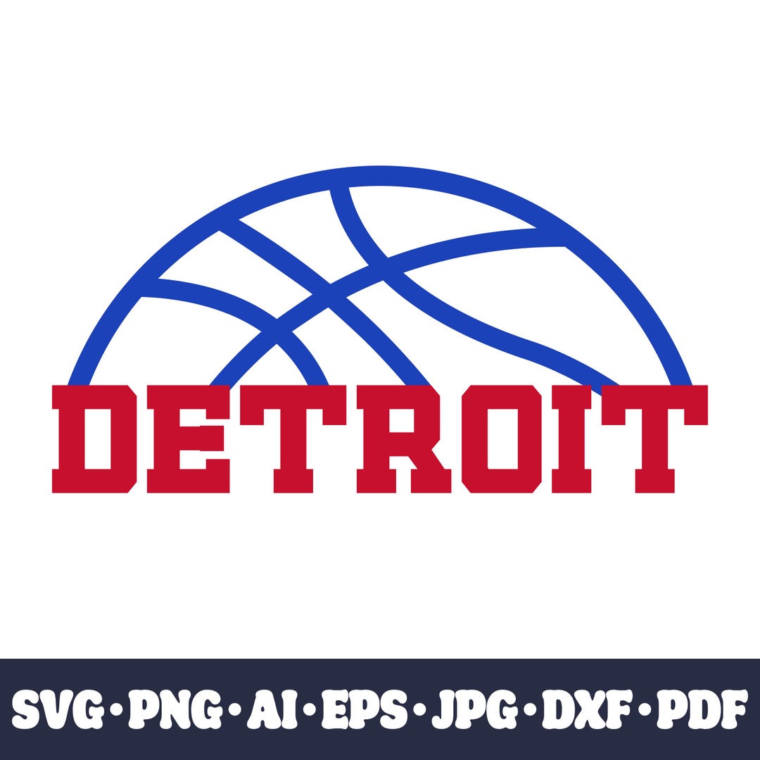 Detroit Basketball Team SVG Cricut Cut File. City PNG Clipart ...