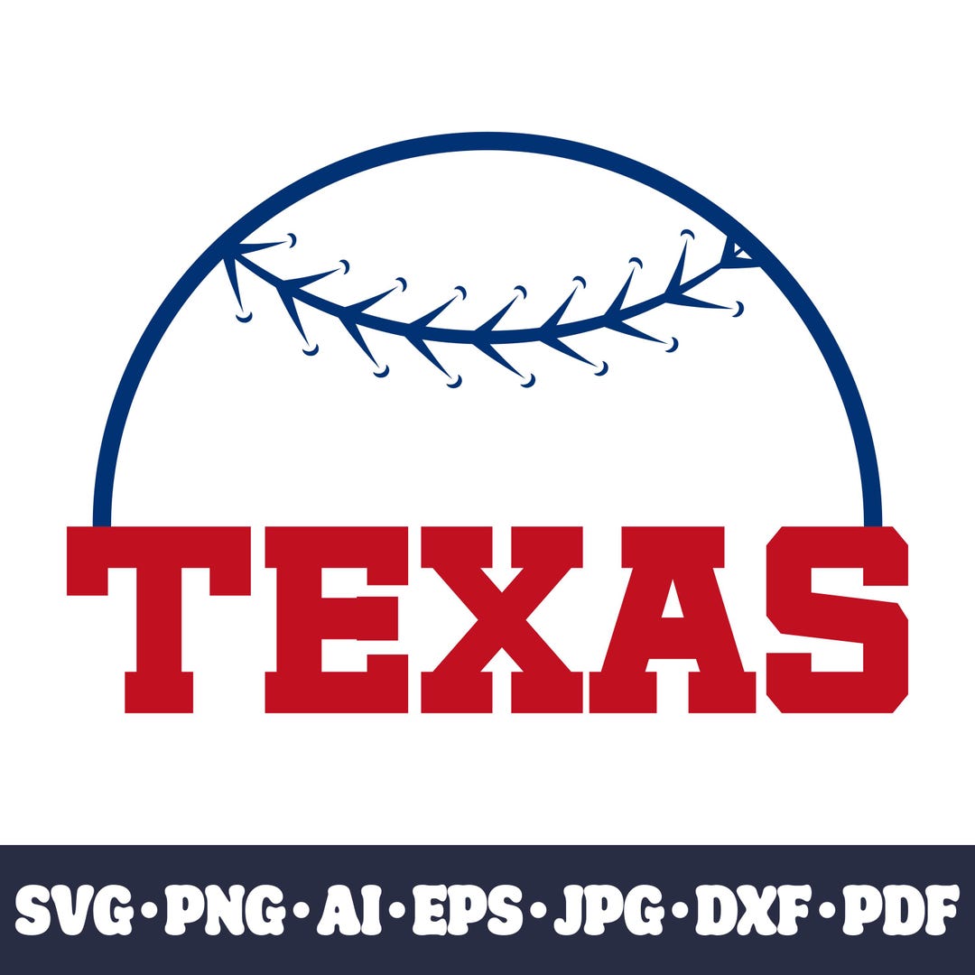 Texas Baseball Team SVG Cricut Cut File. City PNG Clipart. Silhouette ...